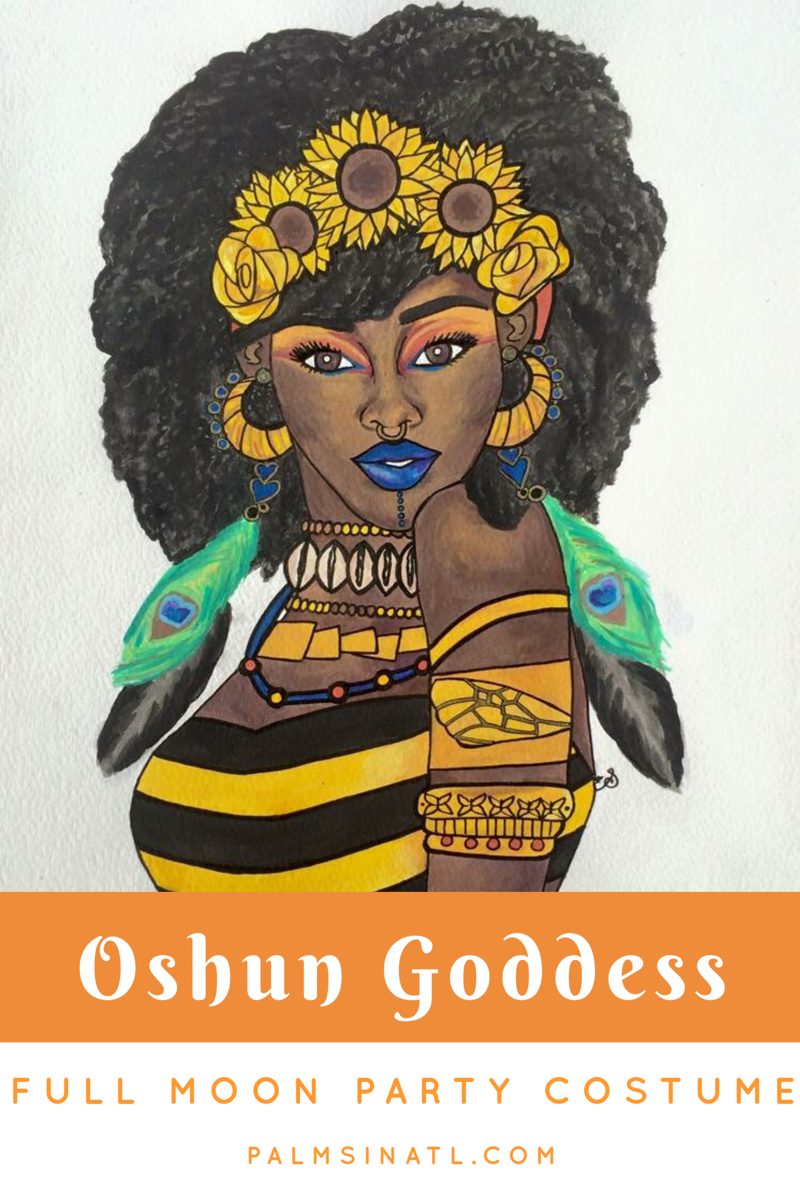 Oshun Goddess Full Moon Party Costume - The Palmetto Peaches